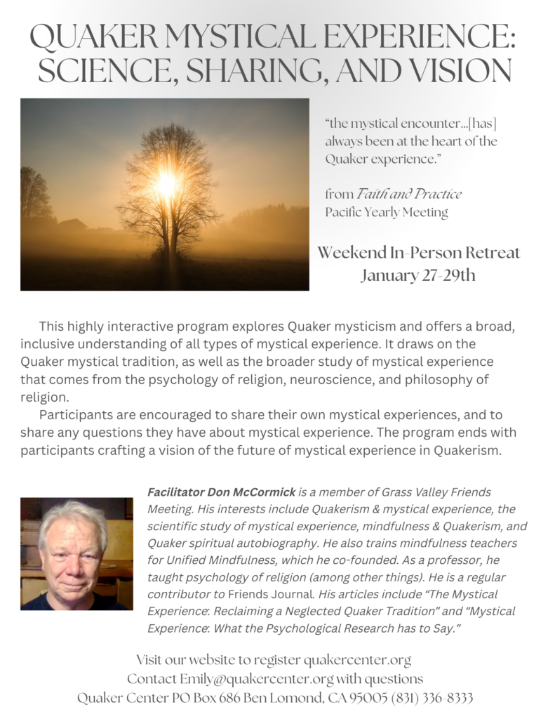 McCormick-Mysticism-Jan-2023-Flyer | Ben Lomond Quaker Center